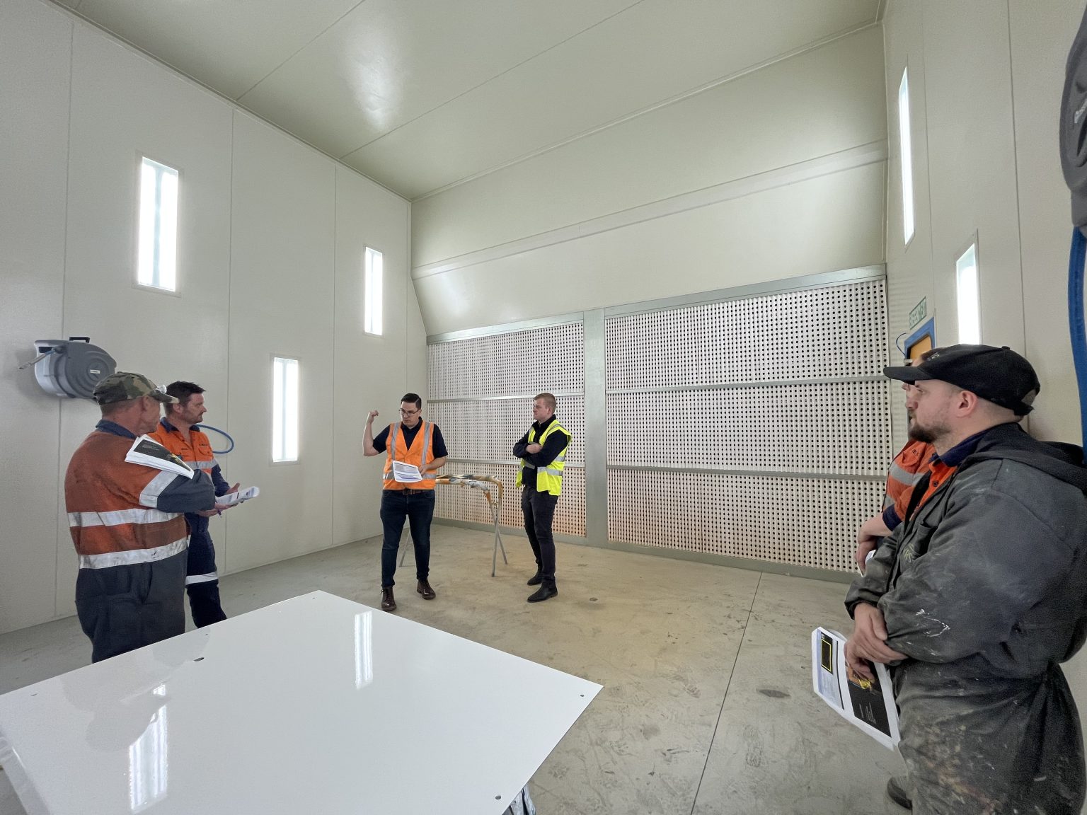 What spray booth certification are required in Australia?